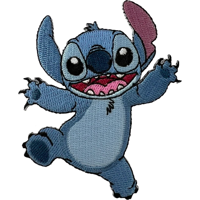 DISNEY LILO AND Stitch Patch Embroidered Badge Iron Sew On T Shirt ...
