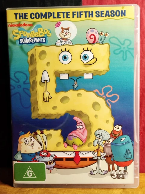 SPONGEBOB SQUAREPANTS : The Complete Season 5 (DVD, R4, PAL, 2007, 3 ...