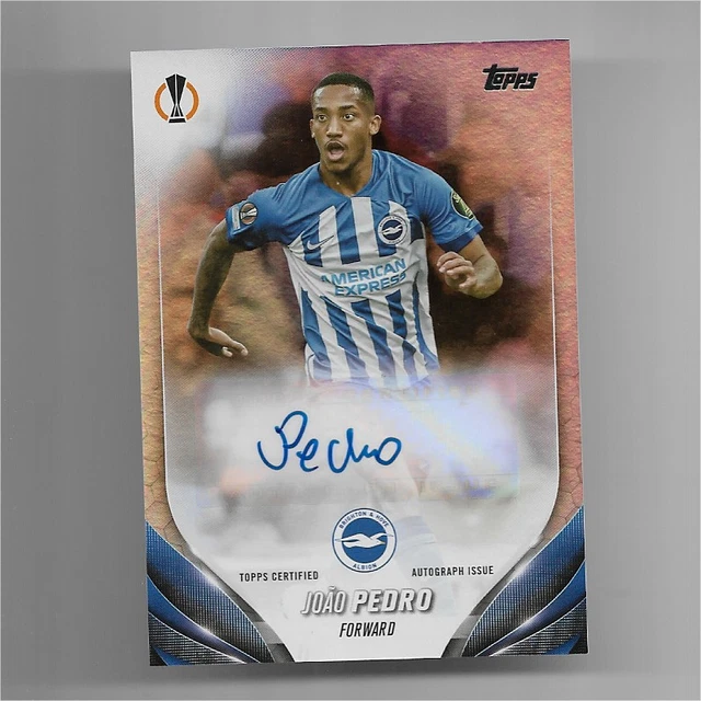 CARTE AUTO AUTOGRAPHE 2023-24 Topps UEFA Club Competition : Joao Pedro ...