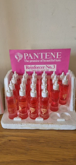 RARE VINTAGE PANTENE Reinforcer Setting Lotion Display Retail Film Prop ...