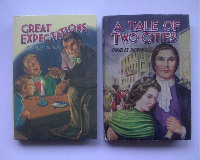VINTAGE CHARLES DICKENS A Tale of Two Cities, Great Expectations, TWO ...