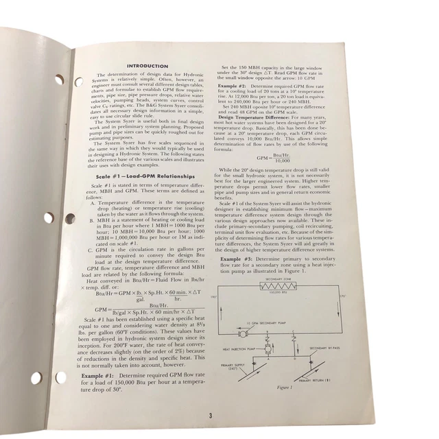 VINTAGE BELL GOSSETT System Syzer Manual 1100 Instruction Book $17.87 ...