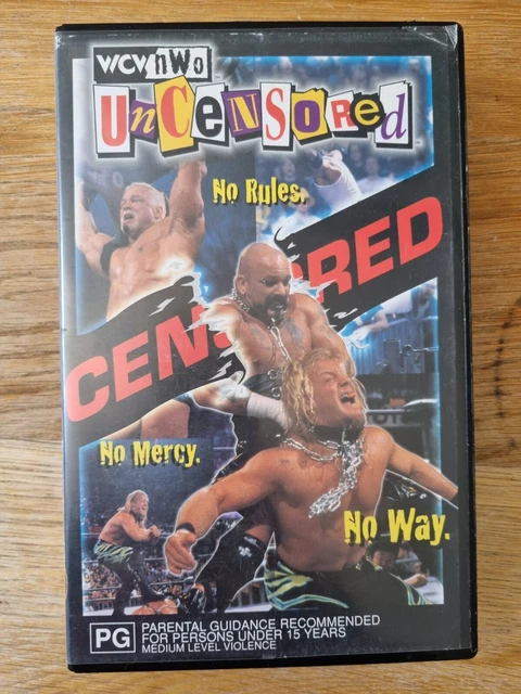 WCW UNCENSORED 98 VHS - Ex Rental WWE AEW Wrestling $15.00 - PicClick AU