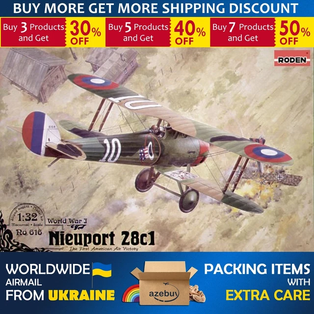 KIT MAQUETTE PLASTIQUE Nieuport 28 c.1 avion de chasse français échelle ...