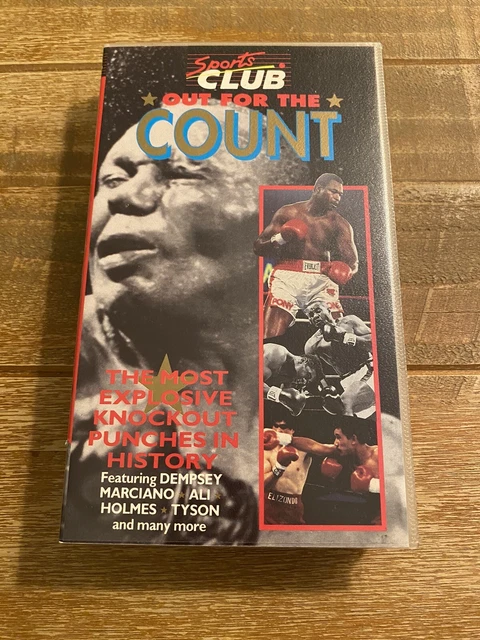 OUT FOR THE Count Boxing VHS Video Knockout Punches Ali Tyson Holmes ...