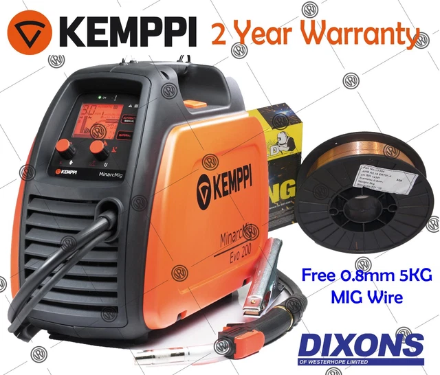KEMPPI MINARCMIG EVO 200 | 200amp Portable MIG Welder Package with 3m ...