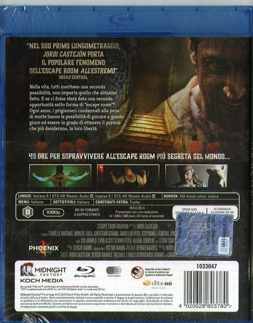 ESCAPE FROM MARWIN (Blu-ray) Camilla Mathias John De Luca David Chevers ...
