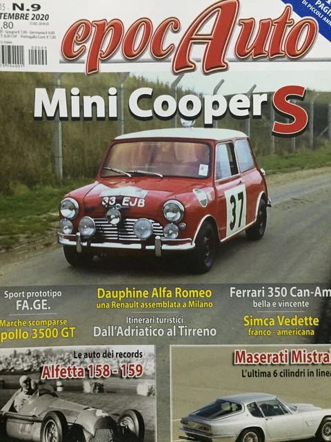 EPOCAUTO 2020 9.MINI Cooper S,Maserati Mistral,Alfetta-Alfa Romeo,Simca ...