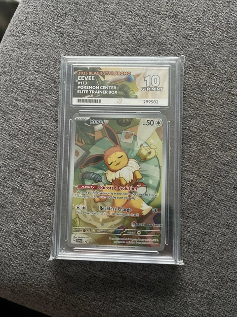 POKEMON EEVEE SVP173 Prismatic Evolutions Pokemon Center ETB Stamp ...
