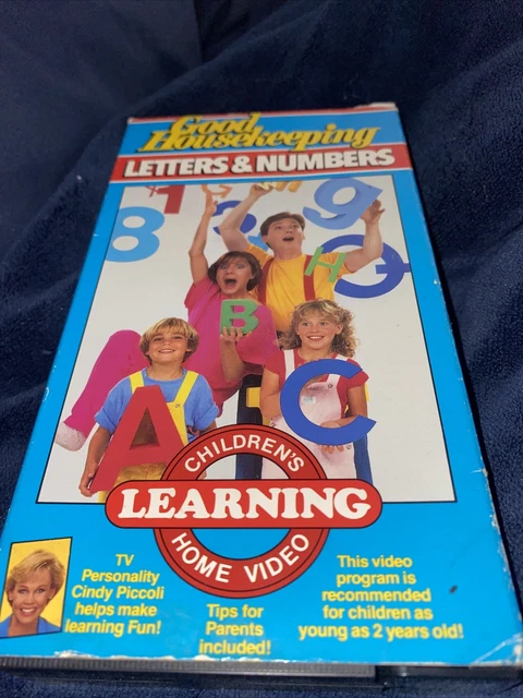 GOOD HOUSEKEEPING: LETTERS & Numbers VHS Children's Learning Home Video ...