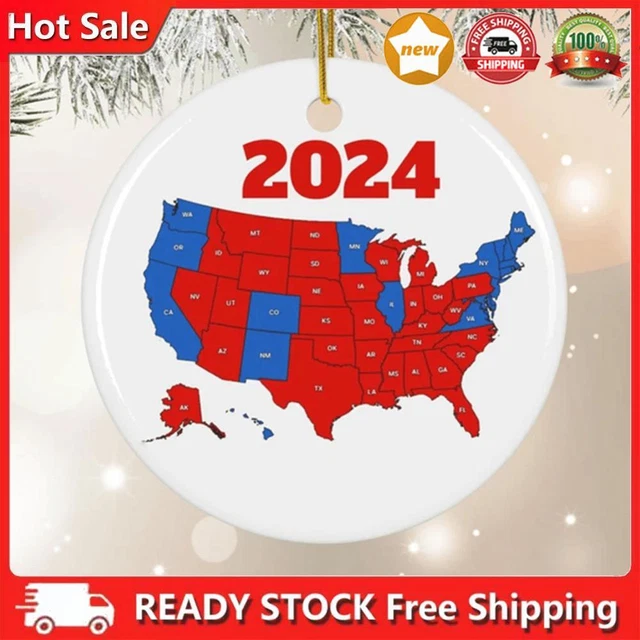2024 ELECTION RESULTS Map Presidential Election Map Christmas Tree ...