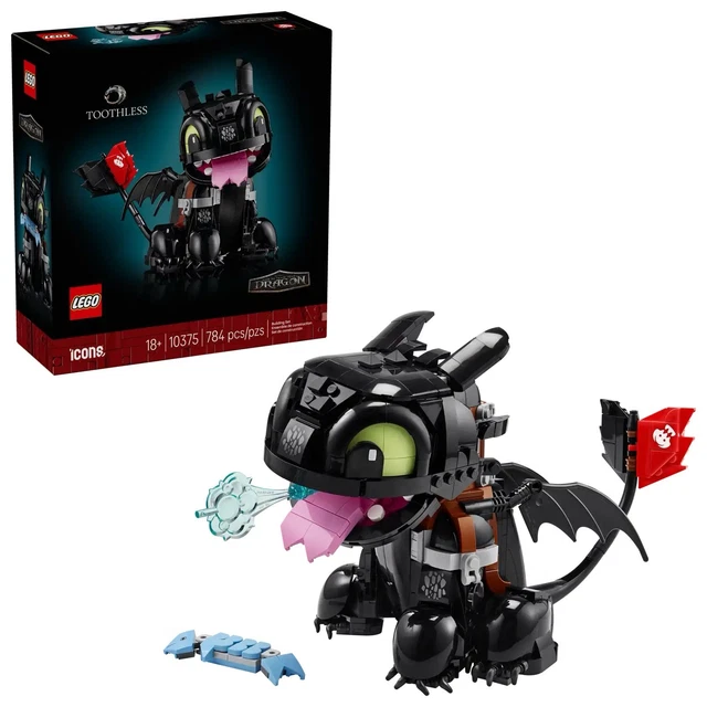 LEGO ICONS HOW to Train Your Dragon: Toothless Set 10375 New Sealed NIB ...