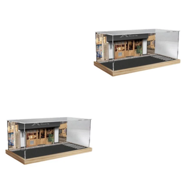 1/2/3 1/32 SCALE Parking Lot Display Case Showcase for Vehicle Car ...
