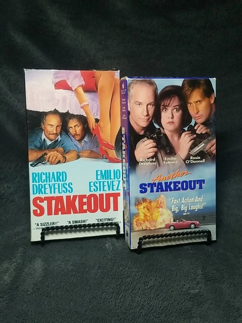 STAKEOUT AND Another Stakeout 2 VHS Richard Dreyfuss Emilio Estevez Lot ...