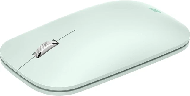 ORIGINAL MICROSOFT MODERN Mobile Mouse ( mint green ) Bluetooth in Box ...