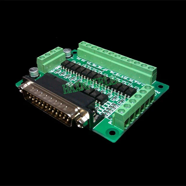CNC PARALLEL PORT Interface Board Card Photoelectric Isolation DC 5V ...
