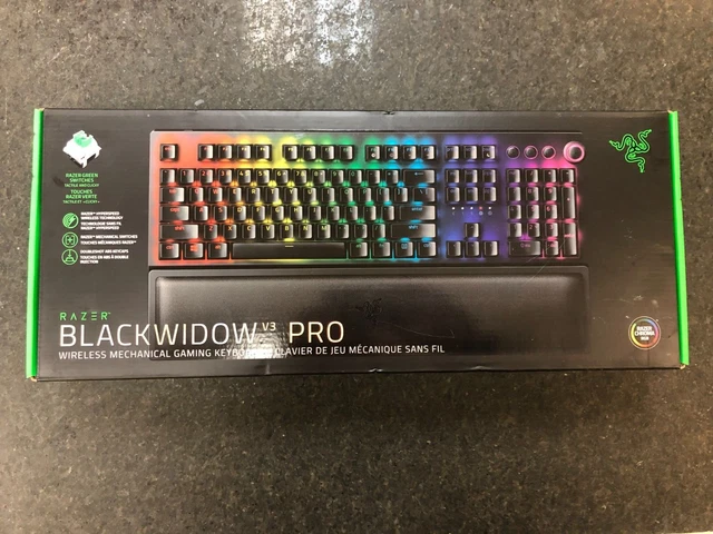 RAZER BLACKWIDOW V3 Pro Wireless Gaming Keyboard - Green Switches ...