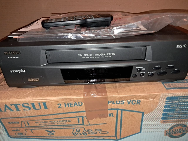 MATSUI VP-9408 VCR VHS Video Cassette PLAYER SERVICED REMOTE MANUAL £ ...