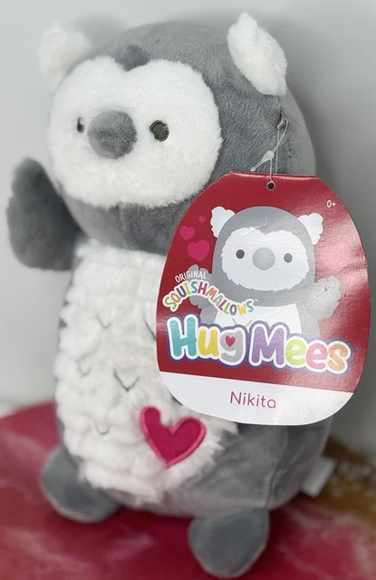 SQUISHMALLOWS 10” NIKITA the Owl Hug Mees Plush with Fuzzy Belly ...
