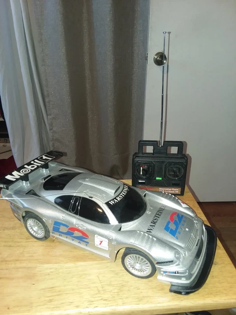 VINTAGE RADIO SHACK MERCEDES CLK LE MANS '98 R/C Remote Control Car $39 ...