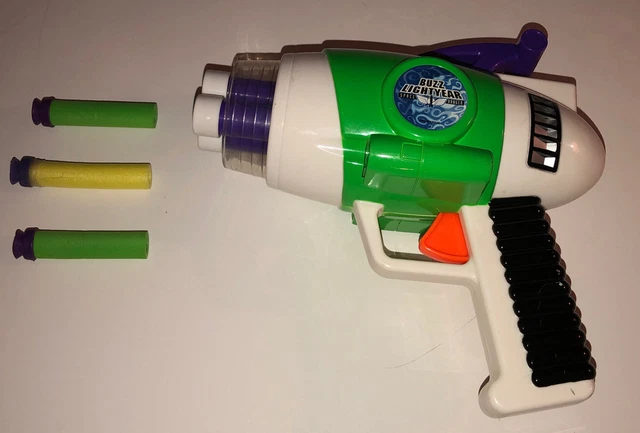 RARO DISNEY PIXAR Buzz Lightyear Space Ranger Projectile Blaster con ...