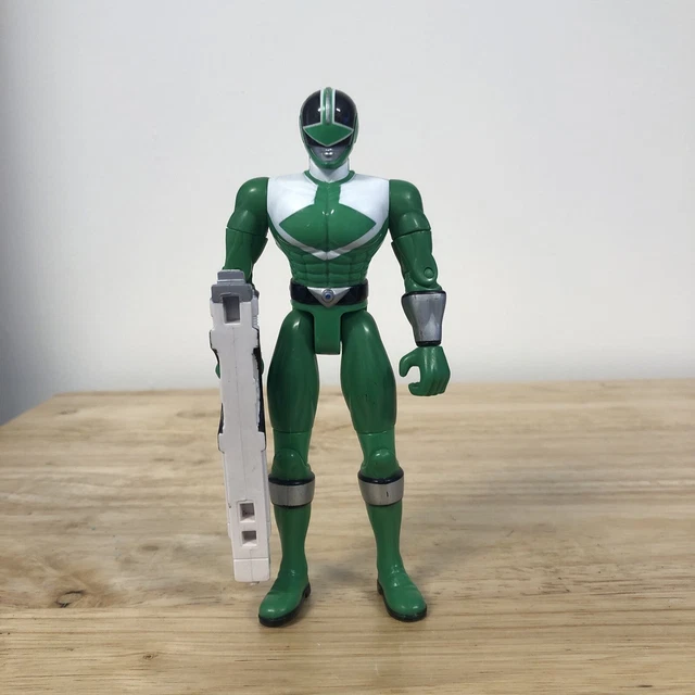 2000 BANDAI TIME Force Power Ranger Green With Gun Action Figure £8.50 ...