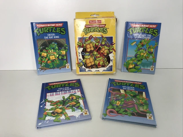 TEENAGE MUTANT HERO/NINJA Turtles Carnival Book & Waddingtons Card Game ...