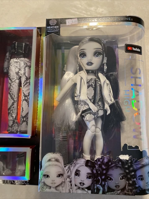 RAINBOW HIGH SHADOW High Rare Series 1 Heather Grayson Greyscale ...