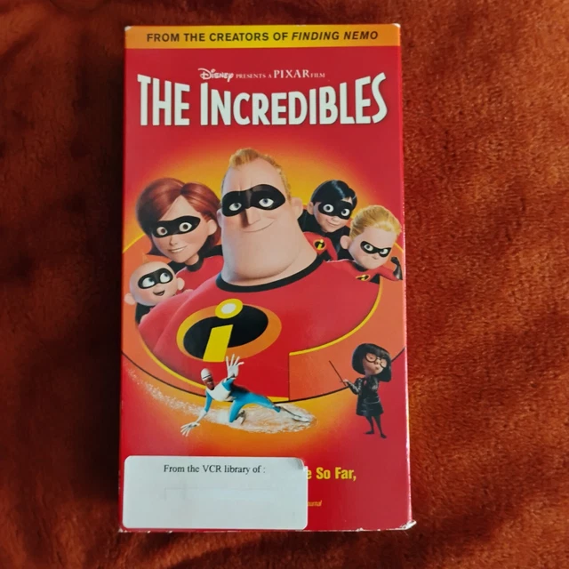 THE INCREDIBLES VHS Tape Disney Pixar Animated Movie 2005 USA £24.64 ...