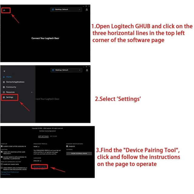 USB DONGLE SIGNAL Receiver Adapter for Logitech G502X/G502X PLUS Gaming ...