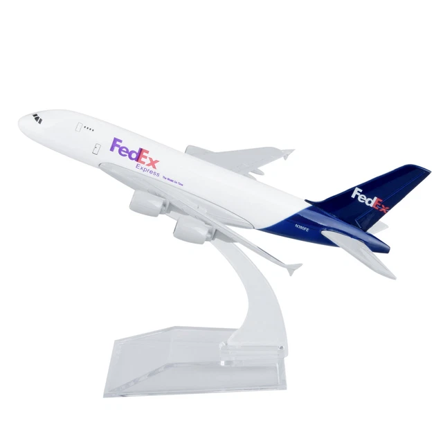 16CM MODEL FOR Federal Express A380 1:400 Aircraft Metal Airplane Model ...