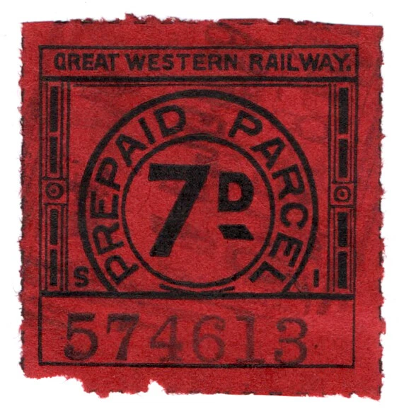 (I.B) GREAT WESTERN Railway : Prepaid Parcel 7d £11.99 - PicClick UK