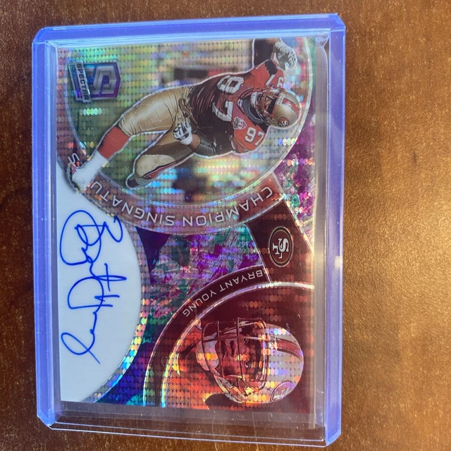 AUTOGRAPHE AUTOMATIQUE BRYANT Young 2023 Spectra Champion Signatures ...