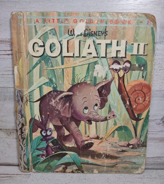 WALT DISNEY'S GOLIATH II A Little Golden Book Bill Peet 1959 Elephant ...