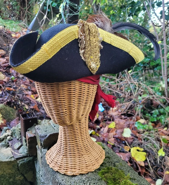 TRICORN HAT GEORGIAN Pirate Highwayman Coachman Costume 18th Century ...