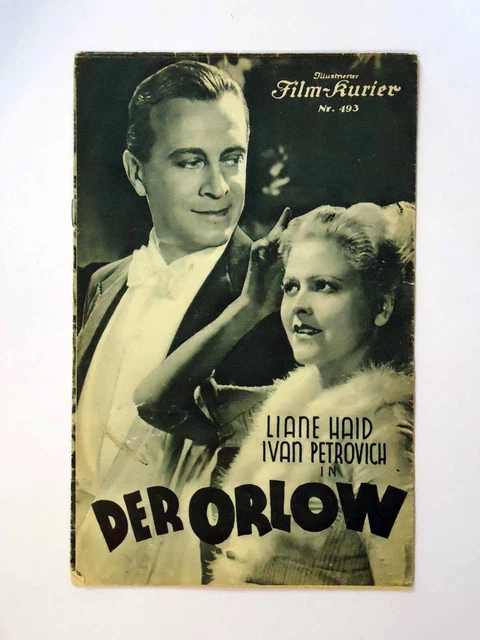 DER ORLOW - Illustrierter Film Kurier - WFK 493 ungelocht £8.77 - PicClick UK