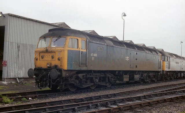 35MM RAILWAY COLOUR negative 47463 BR blue livery location ? 1993 (13 ...