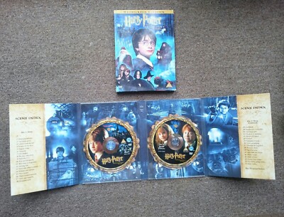 HARRY POTTER AND The Philosopher's Stone (DVD, 2002, 2-Disc Set ...