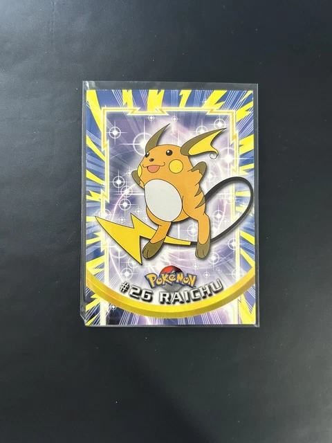 1999 TOPPS TV Animation Edition Raichu Pokemon Card 26 étiquette bleue non holo (LP) EUR 4,60 ...