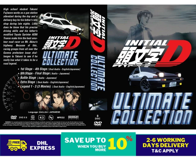 DVD D'ANIME INITIAL D Ultimate Collection audio anglais et japonais ...