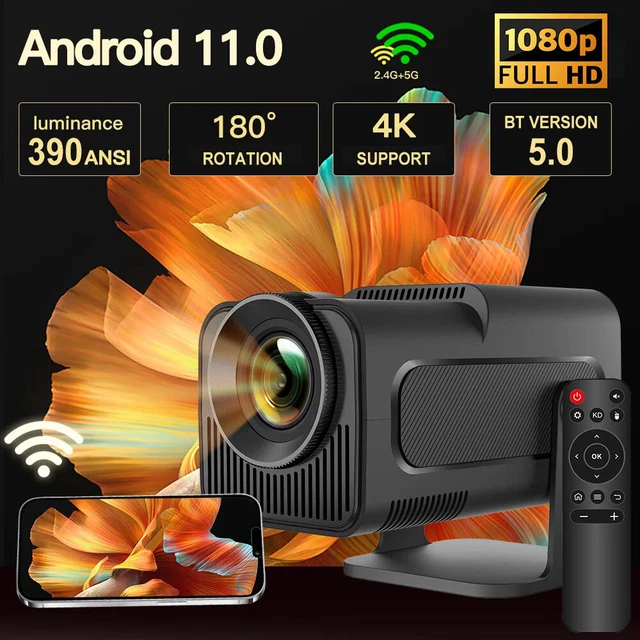 TRANSPEED MAGCUBIC 4K Android 11 Projector Native 1080P 390ANSI HY320 ...