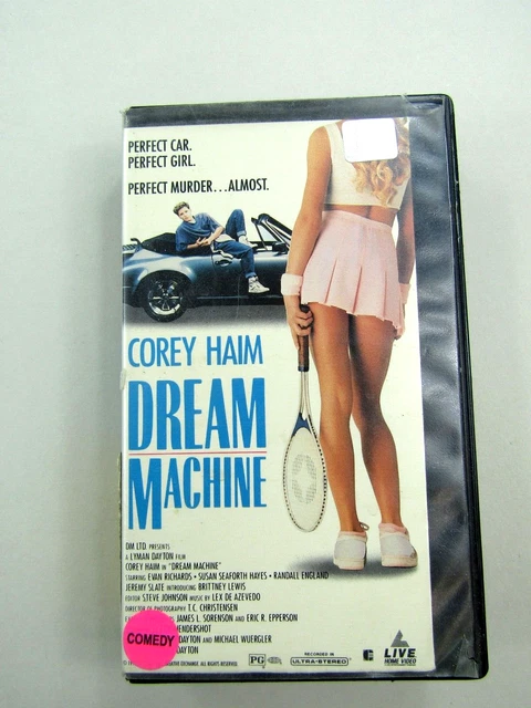 VTG DREAM MACHINE VHS Clamshell Corey Haim Comedy PG Former Rental ...