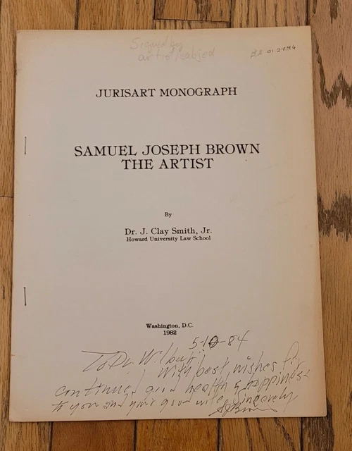 SAMUEL JOSEPH BROWN African American Artist Monograph Signed Rare ...