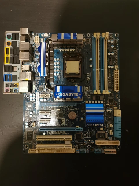 GIGABYTE GA-P55A-UD4 SOCKET LGA 1156 DDR3 ATX Motherboard & I/O Shield ...