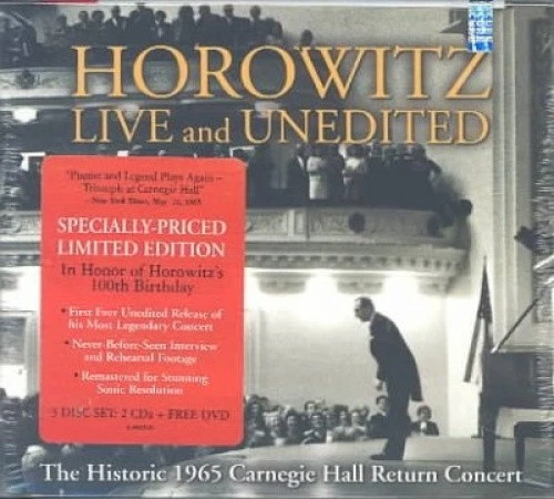 HOROWITZ LIVE AND Unedited [includes Bonus DVD] by Vladimir Horowitz ...