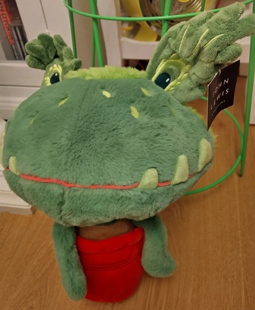 JOHN LEWIS SNAPPER PLUSH SOFT TOY Venus Fly Trap Christmas Advert £15. ...