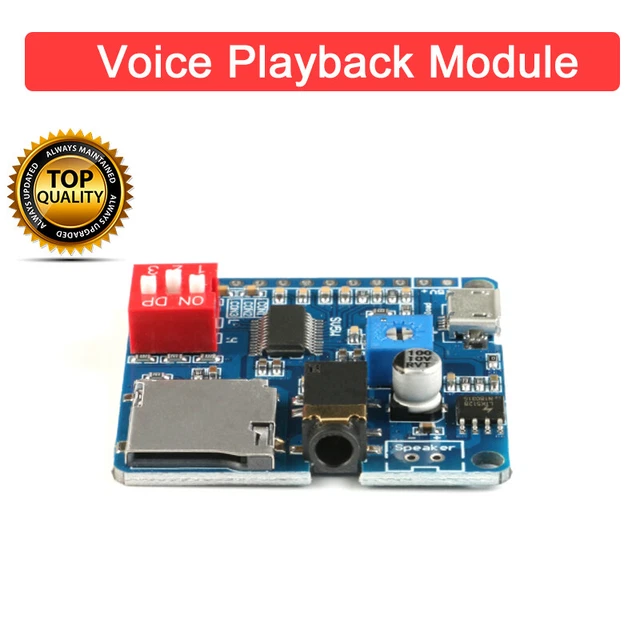 VOICE PLAYBACK MODULE MP3 Player l/O Trigger UART Control SD/TF Card ...
