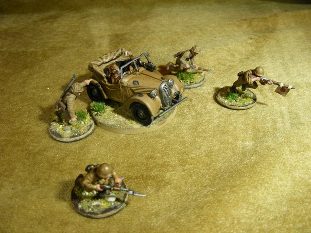 BOLT ACTION 28MM - WWII - JAPANESE SCOUT CAR (TOP DOWN) + INFANTRY ...