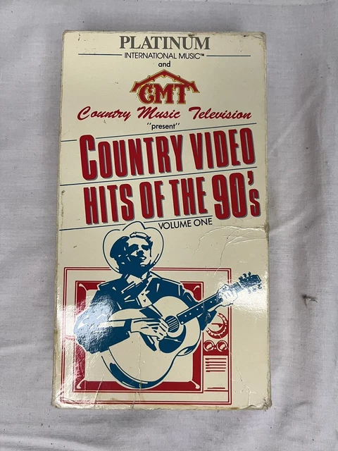 VHS CMT COUNTRY Video Hits Of The 90’s Volume 1 Clint Black Steve ...