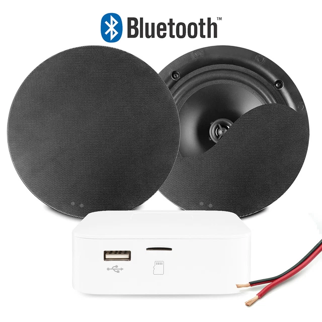 BLUETOOTH CEILING SPEAKER Kit - BT20 Amplifier with PD NCSS5B 5.25 ...